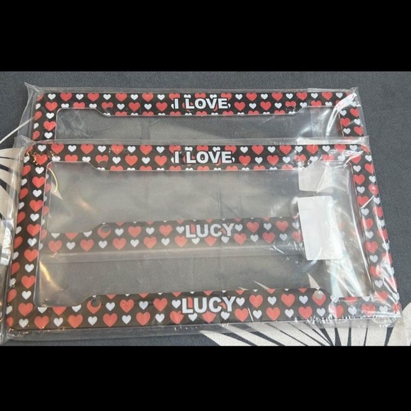 Source Unknown | Accessories | 2 Piece I Love Lucy Licence Plate Frames ...